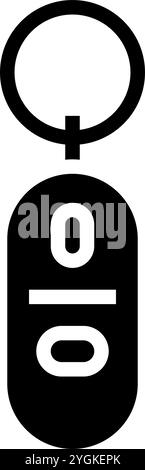 key finder accessory glyph icon vector illustration Stock Vector Image ...