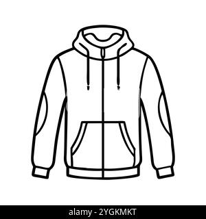 simple vector illustration of a windbreaker , in a simple and clean ...