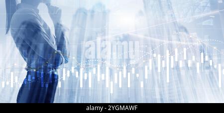 Financial Stock Market Graph. Website Economic Banner Stock Photo - Alamy