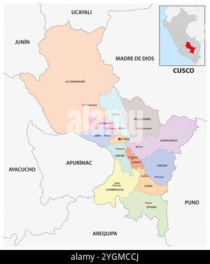 Map of Cusco Stock Photo - Alamy