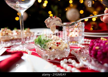 Festive fish table with gubbrora salad - traditional Swedish starter ...