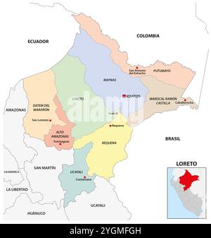 Map of Loreto Stock Photo - Alamy