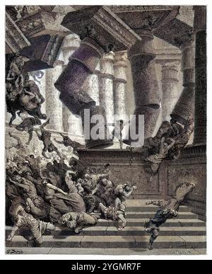 Gustave Doré - Samson Destroys Philistines with an Ass Jawbone Stock ...