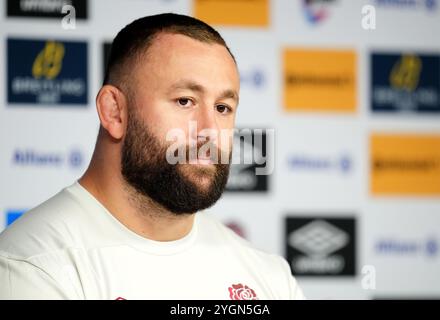 England's Will Stuart during a press conference at the Allianz Stadium ...