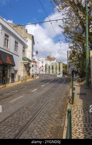 Lisbon, Portugal - March 27, 2018: Yellow tram, symbol of Lisbon at ...