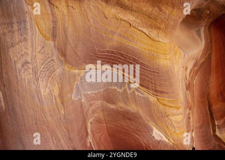 Multi-colored sandstone rock and mineral layers in ancient tombs of ...