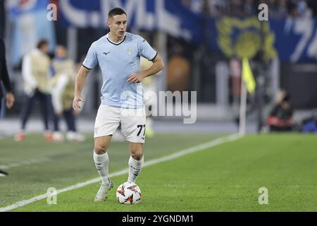Lazioâ??s Serbian defender Adam Marusic scores against fiorentina ...