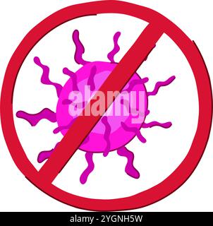 germicide anti bacteria cartoon vector illustration Stock Vector Image ...