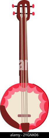 picking banjo cartoon vector illustration Stock Vector Image & Art - Alamy