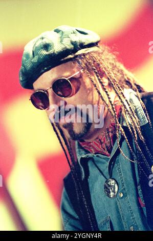 Milan Italy 15/05/1997: Sir Oliver Skardy, singer of the Pitura Freska ...