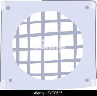 grating drain cover cartoon vector illustration Stock Vector Image ...