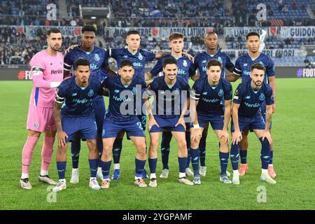 SS Lazio players pose for a group photo before during the Italian Serie ...