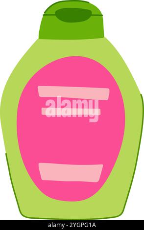 strengthening hair conditioner cartoon vector illustration Stock Vector ...