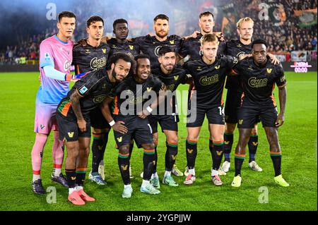 Venezia Football Club for team photo lined up during Venezia FC vs ...