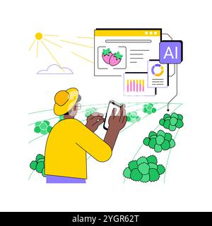 AI-Optimized Crop Yield Prediction abstract concept vector illustration Stock Vector Image & Art ...