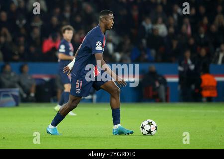 Willian Pacho of PSG during the UEFA Champions League, League phase ...