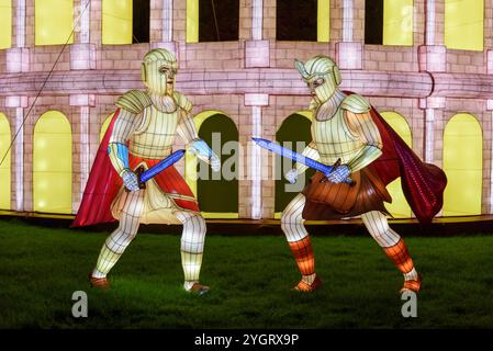 Longleat, Wiltshire, UK. 8th November 2025. Giant illuminated Chinese ...