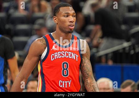 New Orleans Pelicans forward Jamal Cain (8) dunks the ball during the ...