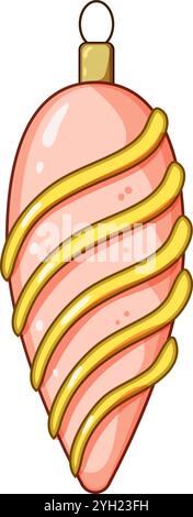 tinsel christmas toys cartoon vector illustration Stock Vector Image ...