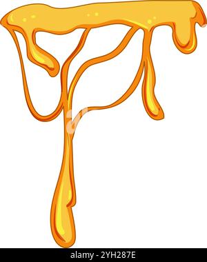 grease dripping oil stain cartoon vector illustration Stock Vector ...