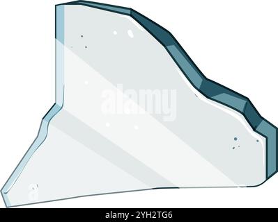 splintered glass broken shard cartoon vector illustration Stock Vector ...