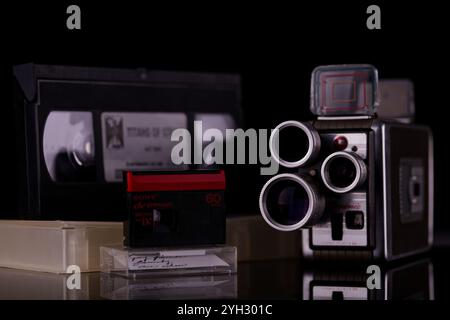 Gaziantep, Turkey. A Vintage 8mm video camera from the 60s. The 60s ...