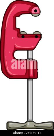 plumbing pipe cutter cartoon vector illustration Stock Vector Image ...