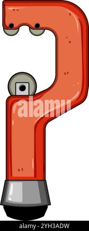 adjustable pipe cutter cartoon vector illustration Stock Vector Image & Art - Alamy