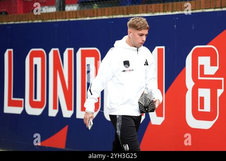 Fulham's Emile Smith Rowe arrives for the Emirates FA Cup quarter final ...