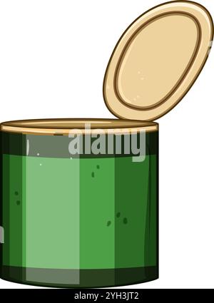 durability tin can cartoon vector illustration Stock Vector Image & Art ...