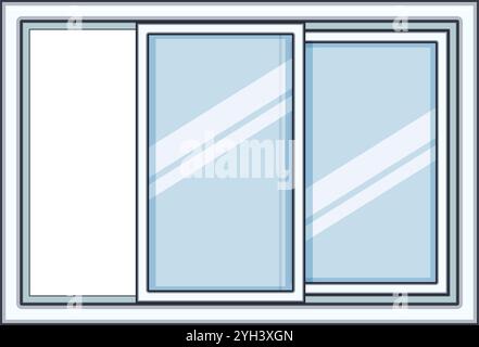 jamb window frame cartoon vector illustration Stock Vector Image & Art ...