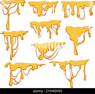 removal dripping oil stain cartoon vector illustration Stock Vector ...