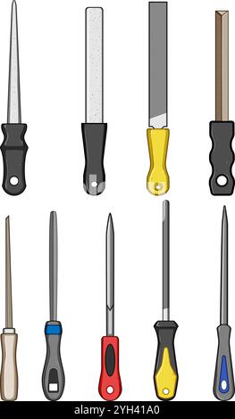 decrypt file tool cartoon vector illustration Stock Vector Image & Art ...