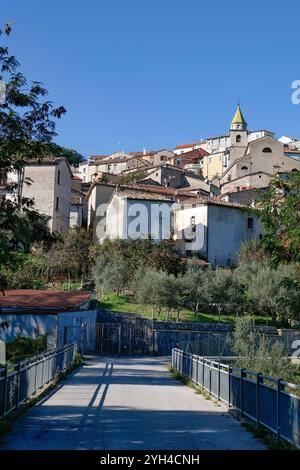 View of Sepino, a village in Molise, Italy Stock Photo - Alamy