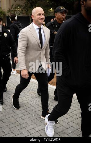 Vanderbilt head coach Clark Lea during the first half of an NCAA ...