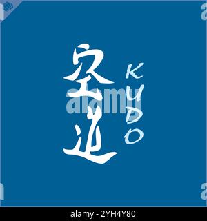Japan kanji hieroglyph on dogi, kimono. Translated DAIDO JUKU KUDO FULL ...