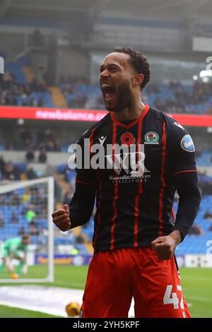Blackburn Rovers' Lewis Baker and Cardiff City's Calum Chambers during ...