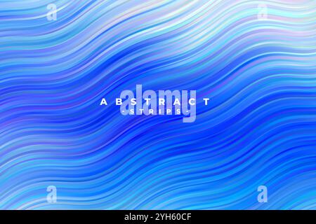 abstract blue wavy stripes background Stock Vector Image & Art - Alamy