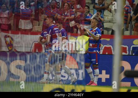 Arena Castelão Lopes after scoring a goal during the Campeonato ...