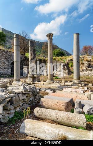 Scenic ruins of the agora in Ephesus (Efes) at Turkey Stock Photo - Alamy