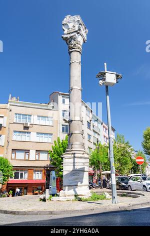 Awesome view of the Column of Marcian in Istanbul, Turkey Stock Photo ...