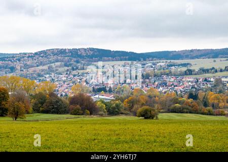An autumn cycle tour through the Thuringian Forest on the Mommelstein ...