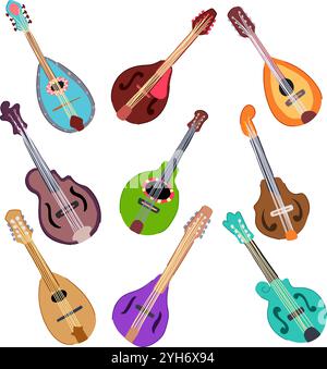 pick mandolin cartoon vector illustration Stock Vector Image & Art - Alamy