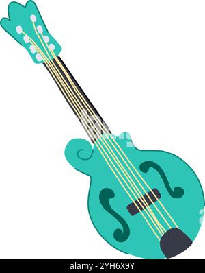 chords mandolin cartoon vector illustration Stock Vector Image & Art ...