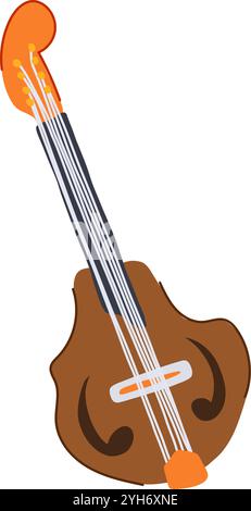 pick mandolin cartoon vector illustration Stock Vector Image & Art - Alamy