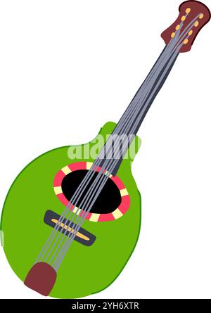 bluegrass mandolin cartoon vector illustration Stock Vector Image & Art ...