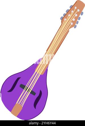 chords mandolin cartoon vector illustration Stock Vector Image & Art ...