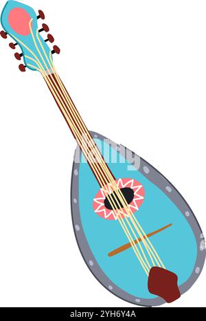chords mandolin cartoon vector illustration Stock Vector Image & Art ...