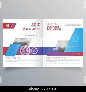 modern bifold brochure design template or magazine cover page design ...