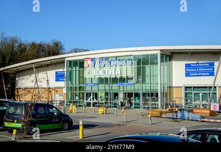 Maidstone, Kent, UK. Wicks Extra DIY superstore Stock Photo - Alamy